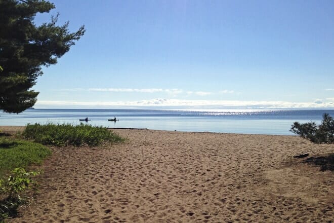 big bay town park beach &mdash; la pointe