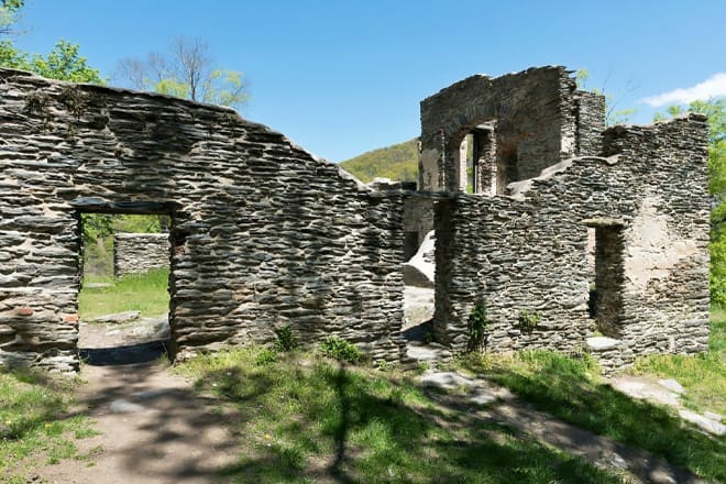 ruins of st. john's episcopal church