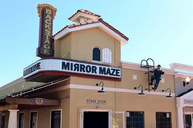 backstage mirror maze