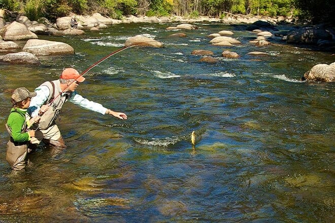 gore creek fly fisherman