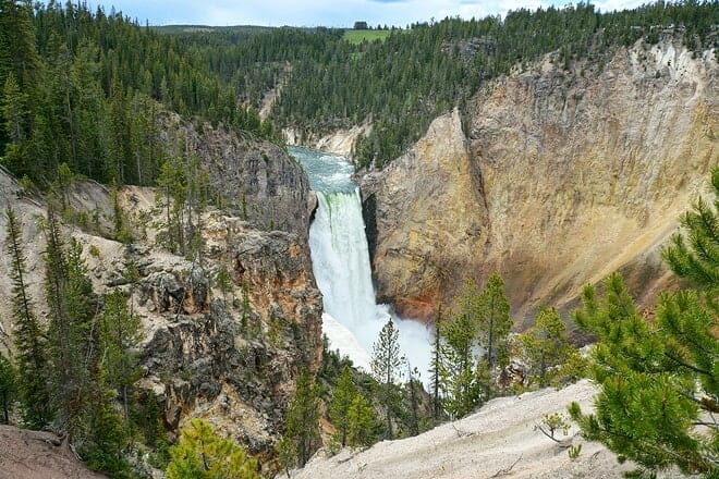 lower yellowstone river falls