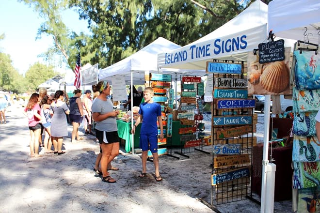 beach market at coquina beach
