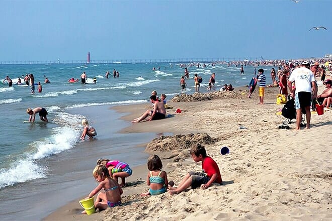 grand haven city beach