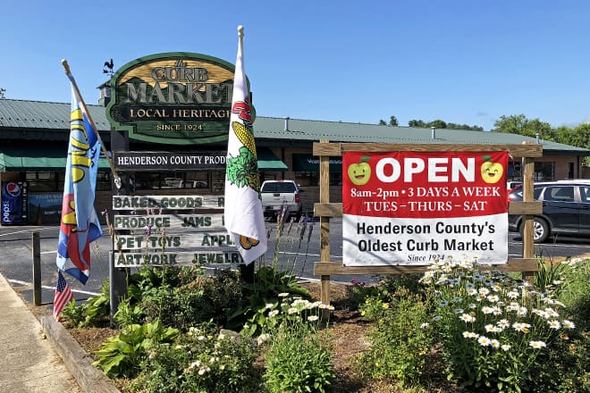 henderson county curb market