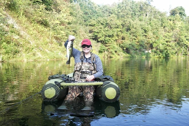 Ohio Belly Boat Fishing