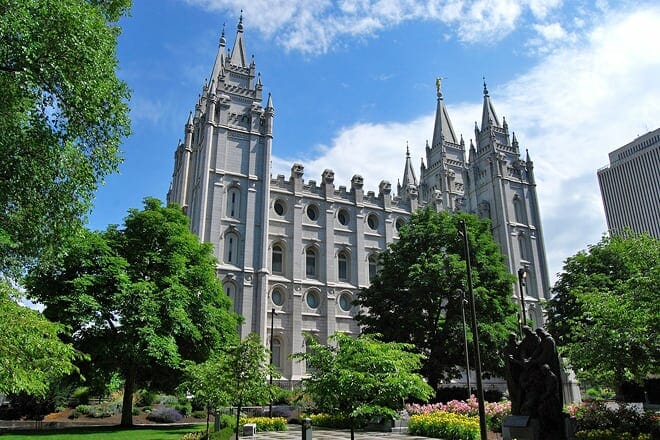 salt lake city and the mormon temple