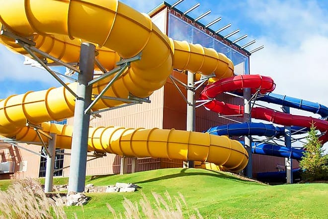 split rock water park — lake harmony