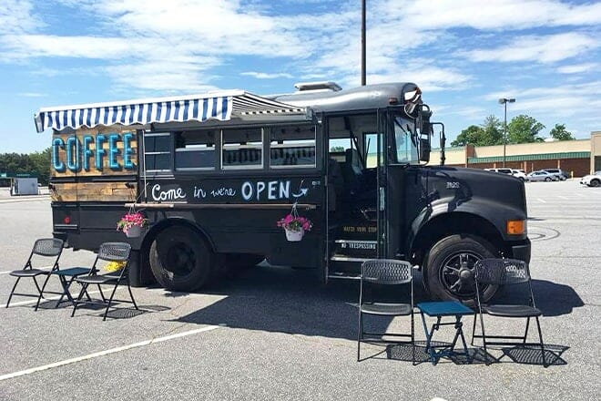 taproot coffee bus