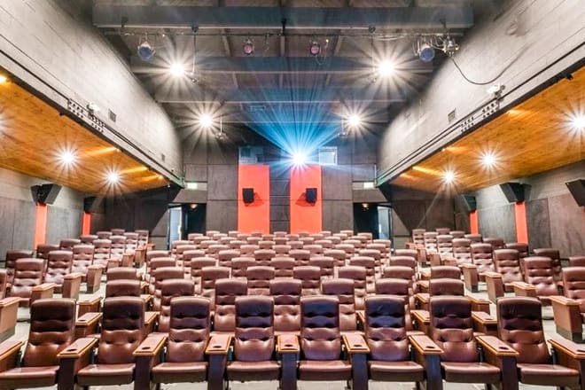 the rustic theater & entertainment center