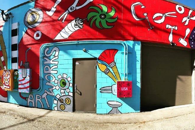 art tools mural by j.c. milner