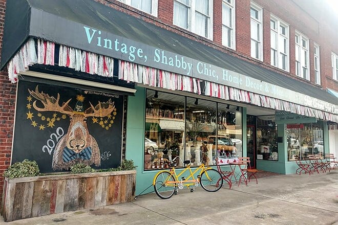 just around the corner