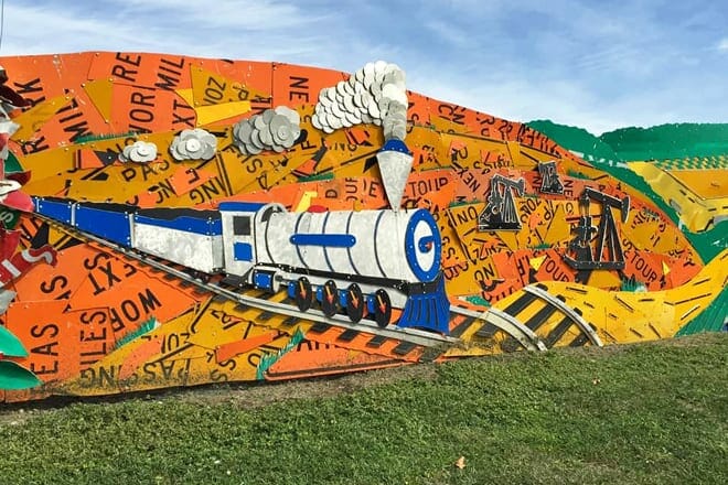 penndot road sign sculpture garden