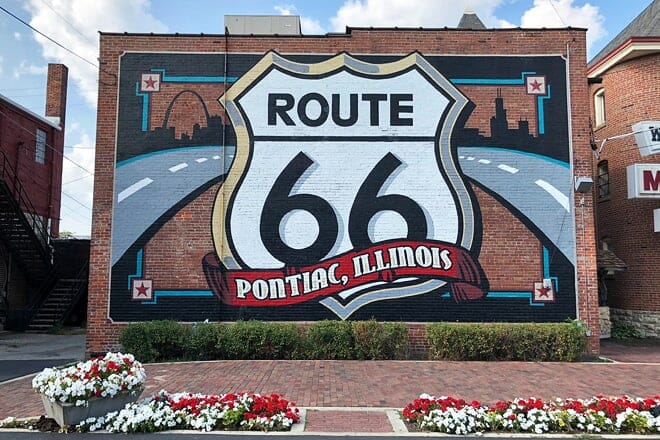 route 66 shield mural