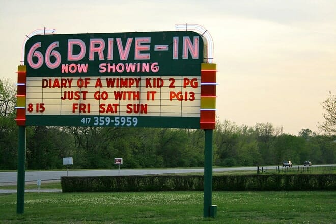 66 drive-in theatre