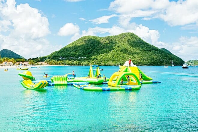 splash island water park saint lucia
