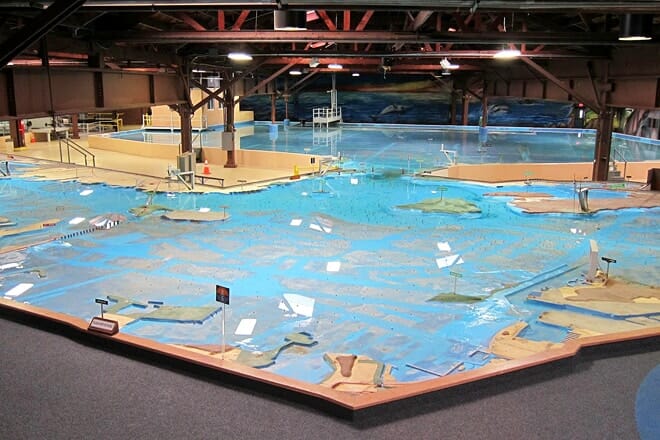 the bay model visitor center