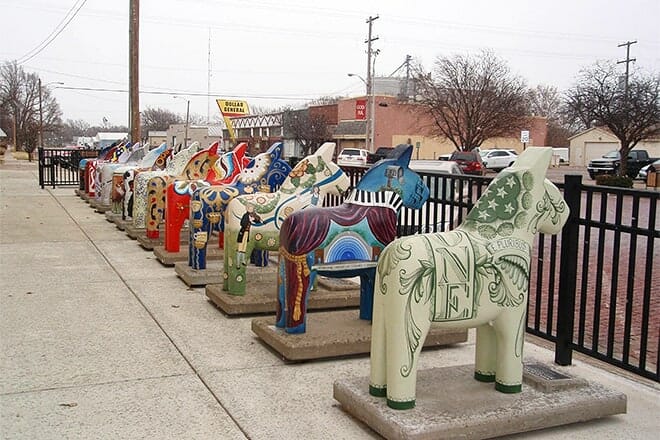 wild dala horse herd