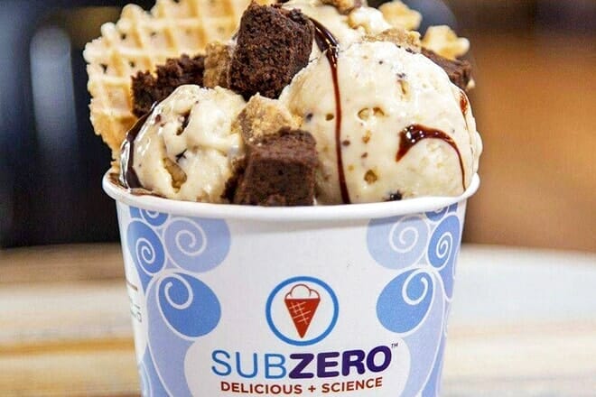sub zero nitrogen ice cream