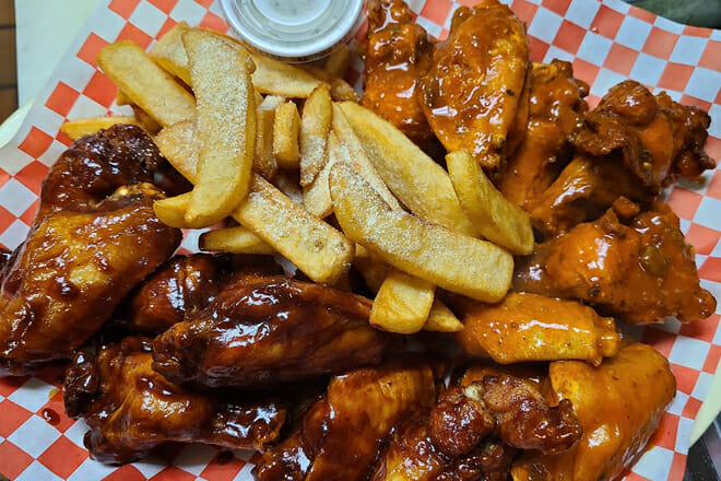 tasty chicken and wings