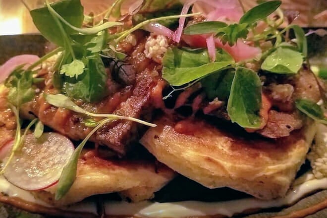 the proprietor&rsquo;s bar and table