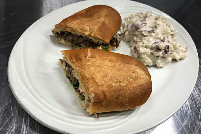 on the sidewalk bar and grill