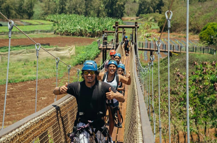 climb works keana farms zipline, kahuku