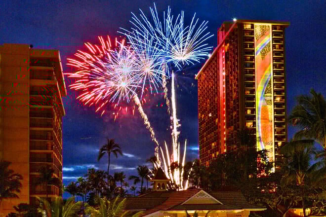 Hilton Hawaiian Village Fireworks