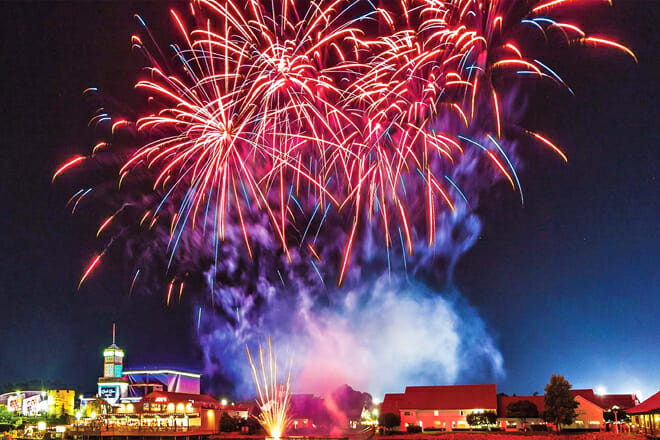 Broadway at the Beach Fireworks