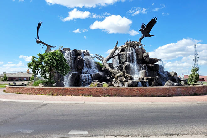 Giant Eagle Waterfall Nest