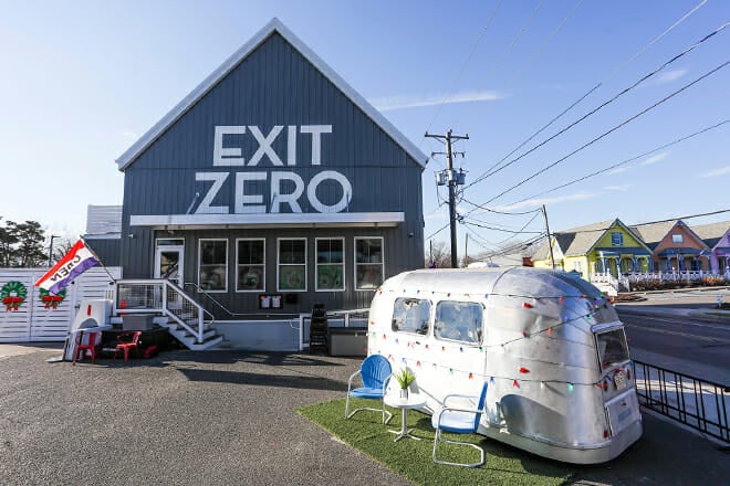 Painted Ladies and golden sand at Exit Zero