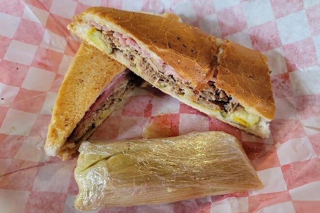 Rum Cake Lady Cuban Cafe