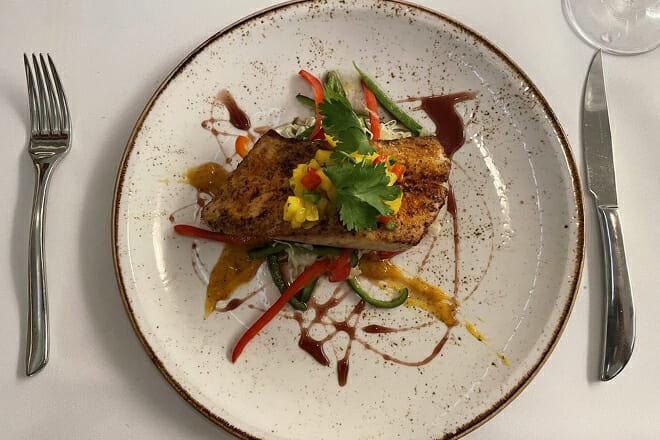 Element: steak. seafood. pasta.