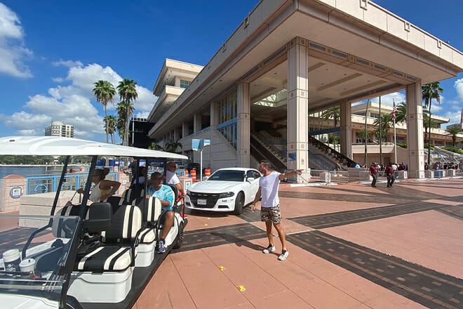 Tampa Tour in a Deluxe Street Legal Golf Cart