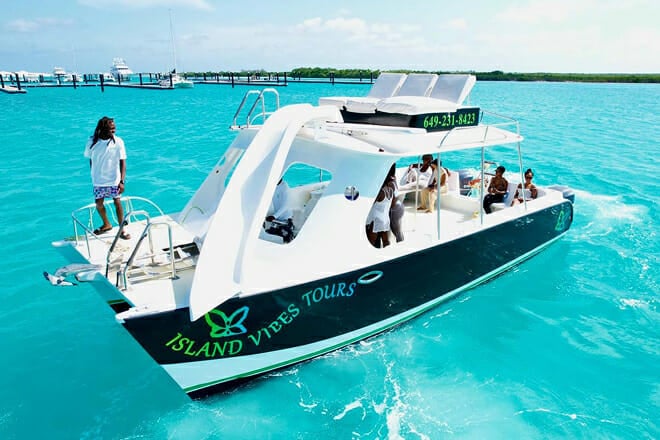 Power Catamaran Excursion in Grace Bay