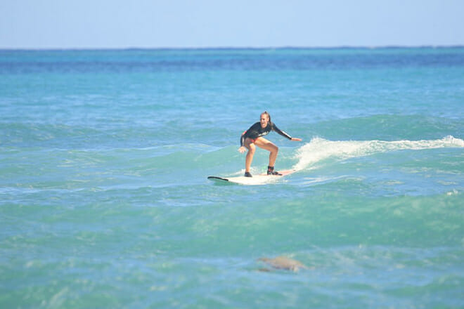 Surfing Lesson in Waikiki Beach
