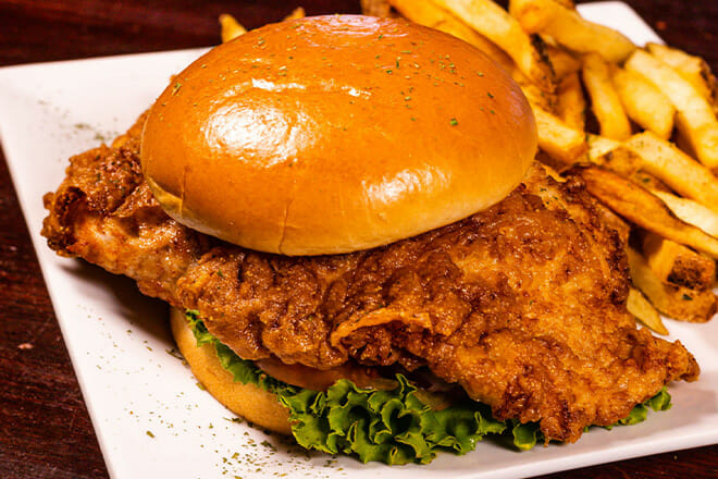 breaded pork tenderloin sandwich