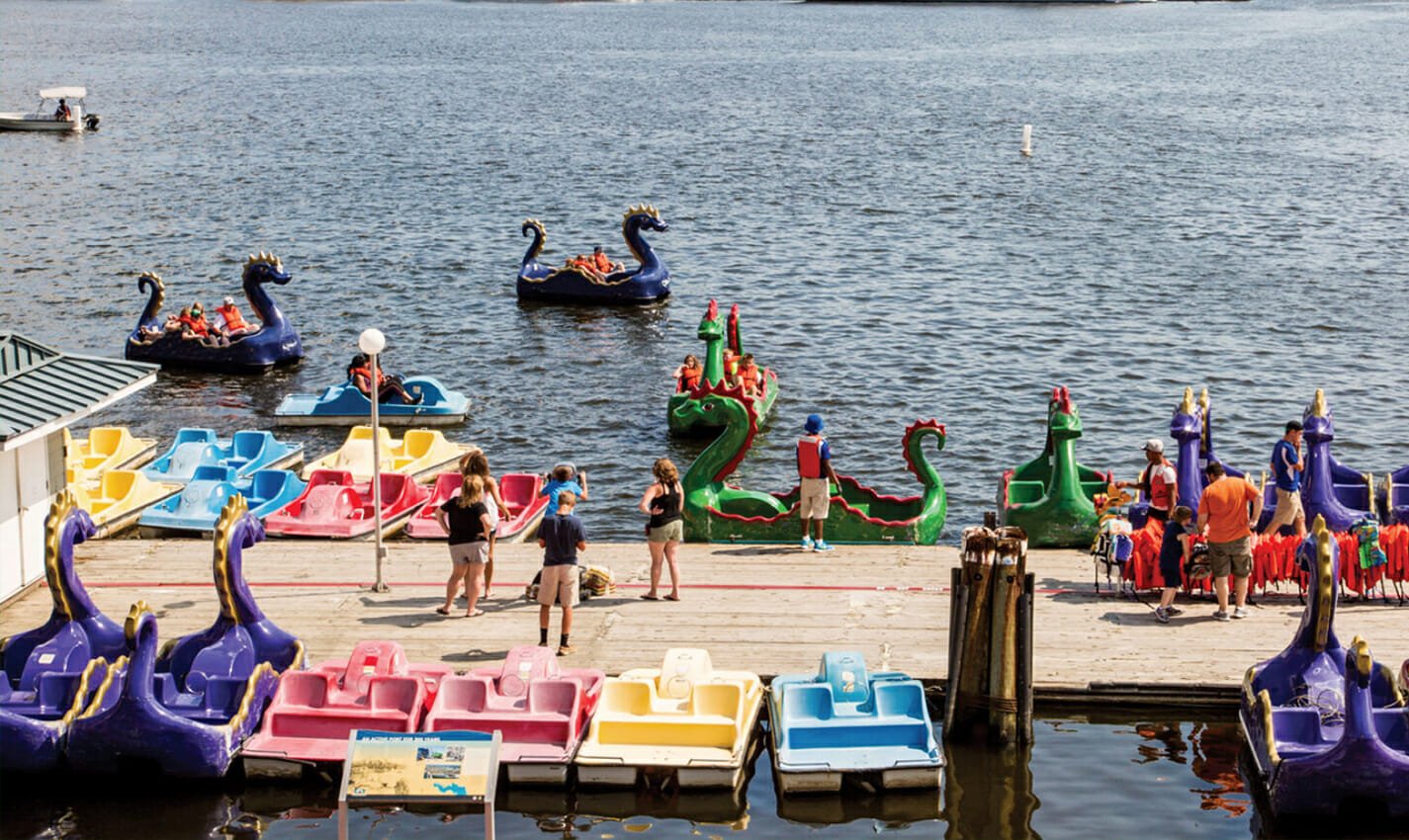 chessie dragon paddle boats travel photo