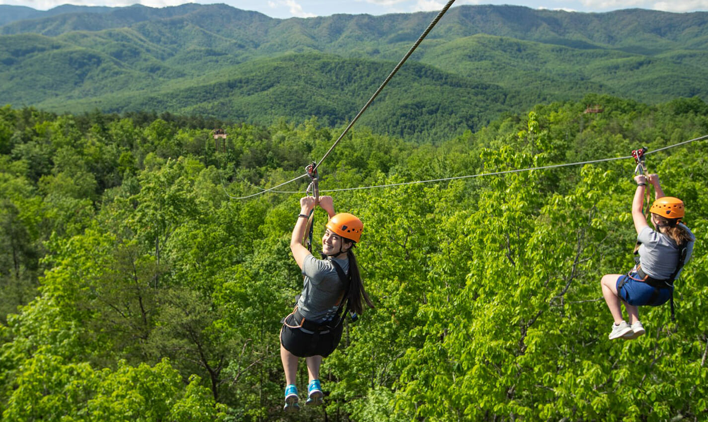 mountaintop zipline travel photo