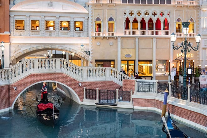 Gondola Rides at the Venetian