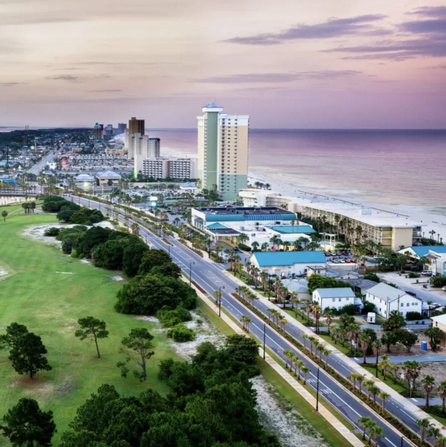 panama city beach florida sunset