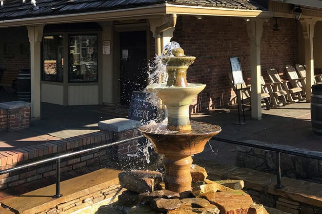 Wishing Fountain At The Old Mill