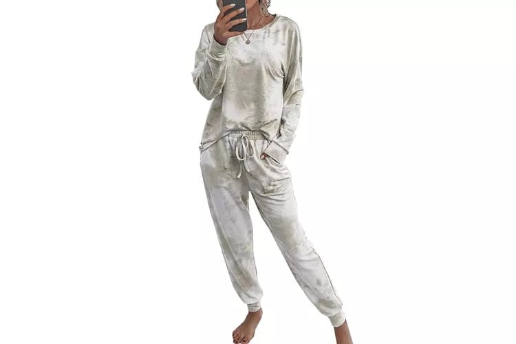 prettygarden womens tie dye two piece tracksuit