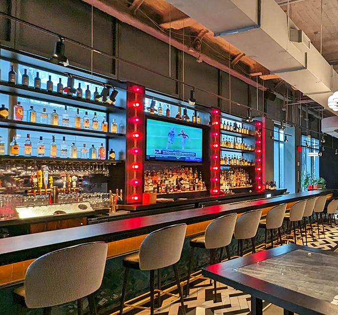 The well-stocked bar serves up craft cocktails and local brews. After a few rounds (of golf or drinks), your putting stroke might get creative.