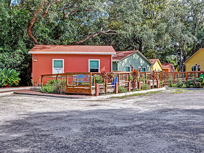 The property's thoughtful layout provides both accessibility and the feeling of being in a secluded natural sanctuary.