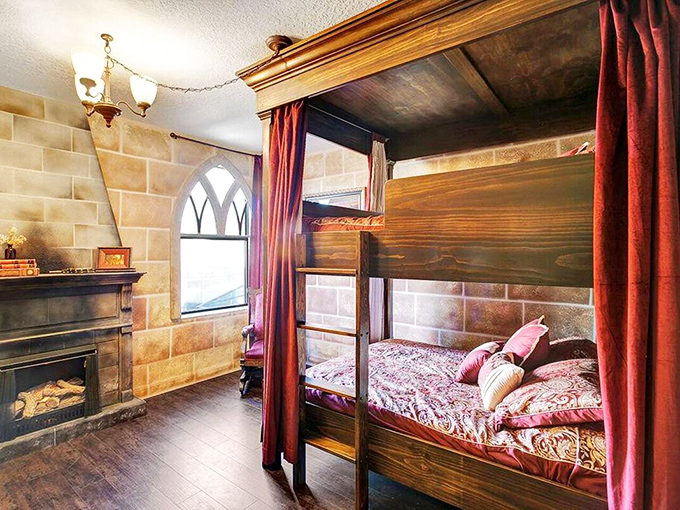 Royal Chambers delivers palace luxury with peacock flair, perfect for anyone who's ever wanted to feel properly fancy.