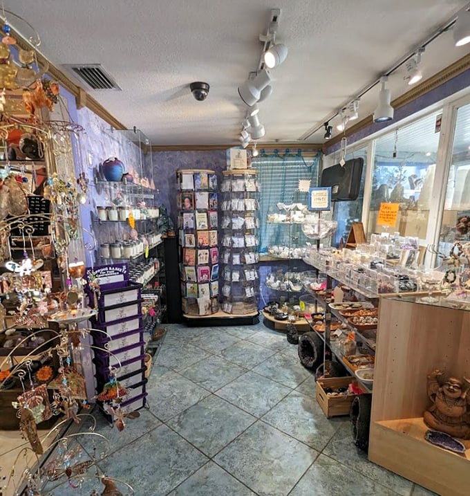 Treasures await in this artisan boutique, where handcrafted jewelry and gifts line shelves in a carefully curated wonderland.
