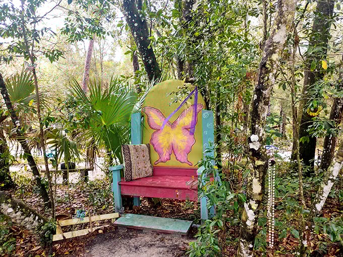 Pastel butterfly wings stand ready to transform ordinary humans into magical creatures, if only for a moment of photographic fantasy.