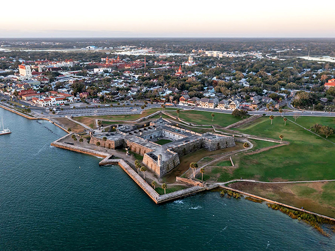 St. Augustine's historic fortress anchors the northern stretch of A1A, where centuries of history meet coastal beauty.