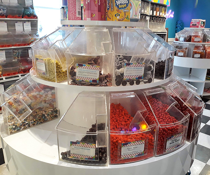 The bulk candy display &ndash; where adults suddenly remember what it felt like to get their allowance as a child.