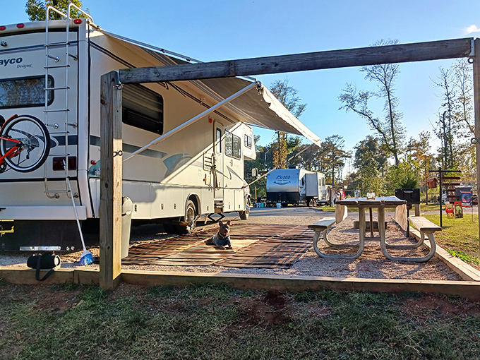 RV camping sites provide all the comforts of home with nature as your backyard &ndash; the perfect basecamp for cavern explorers.